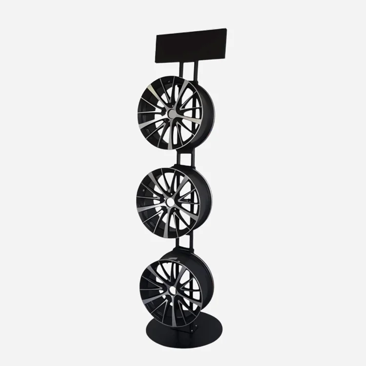 Auto Parts Display Rack Branding 3 Triangle Metal Tyre Display China ...