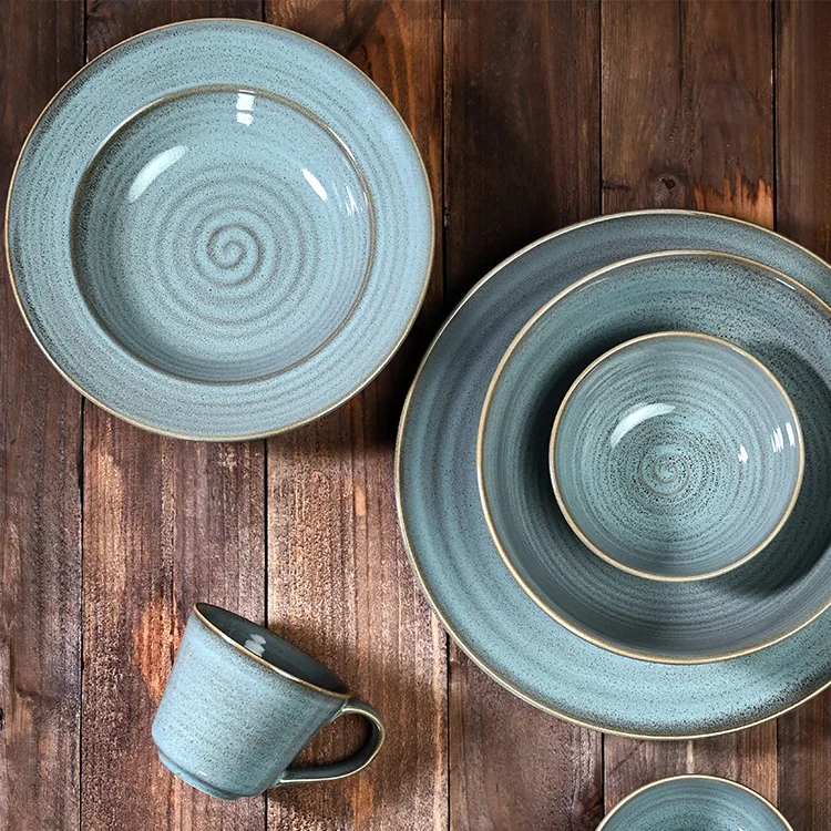 PITO Bone China Plate Porcelain Dinner Set for Weddings