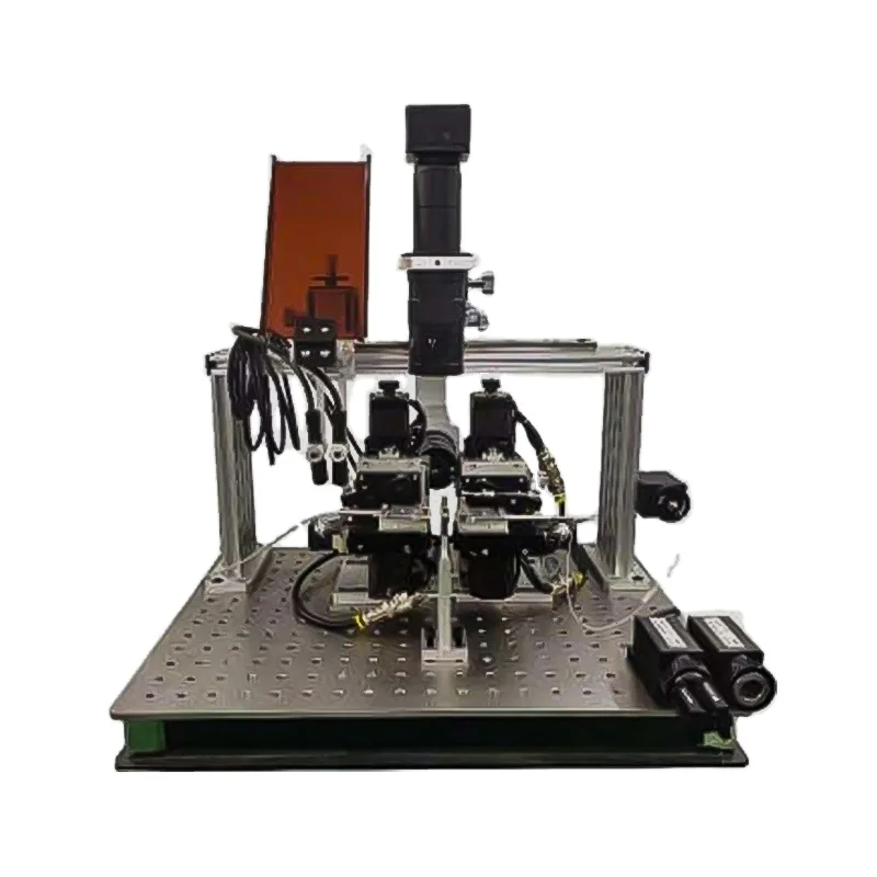Semi-automated Dual 6-Axis Y-Waveguide Optical Alignment System