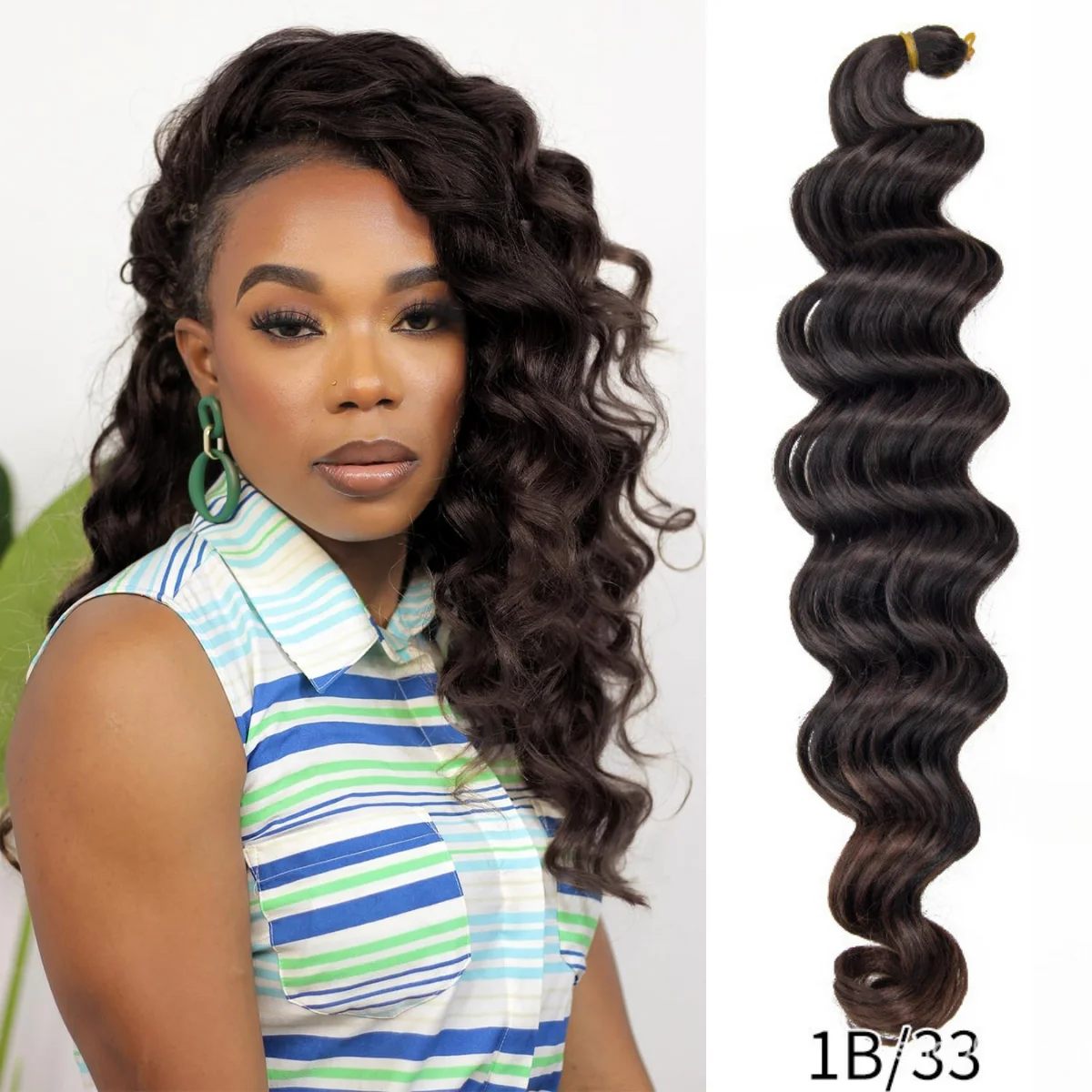 Long synthetic braiding hair Box Braids Synthetic Water Wave Braiding ...