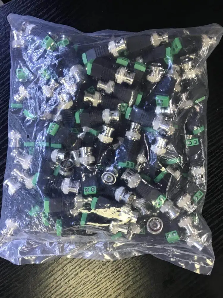 Dc Power Green 50 Ohm Bnc Male Female Rf Coaxial Terminal Coax Adapter ...