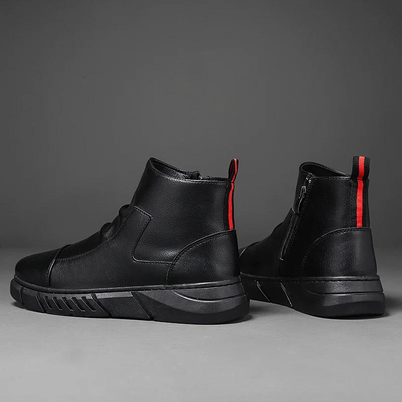 LIPIRA STAR Black Soft Leather Boots - Anti-Slip & Stylish