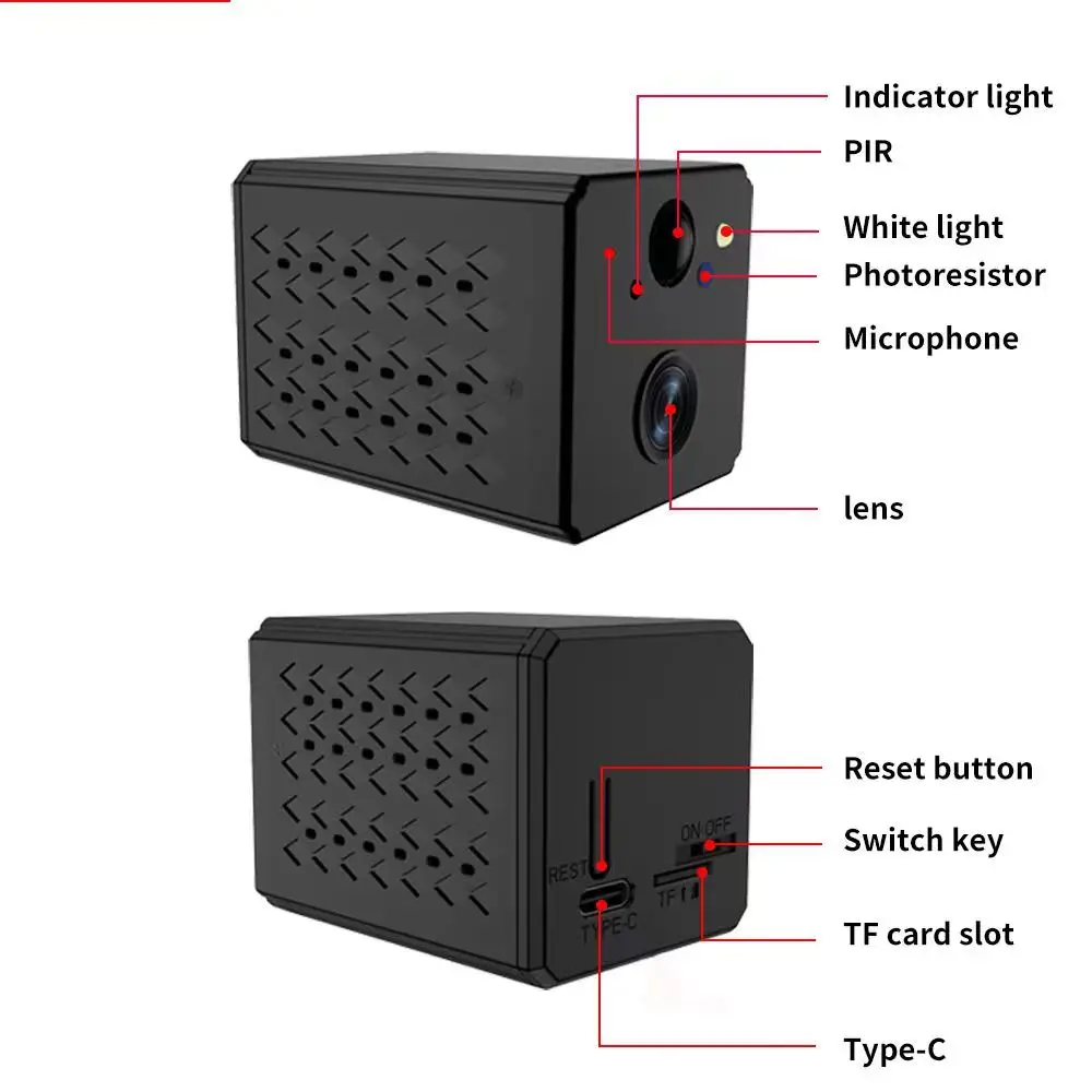 4mp Hd Black Light Full Color Mini Wifi 4g Camera For Surveillance Ip ...