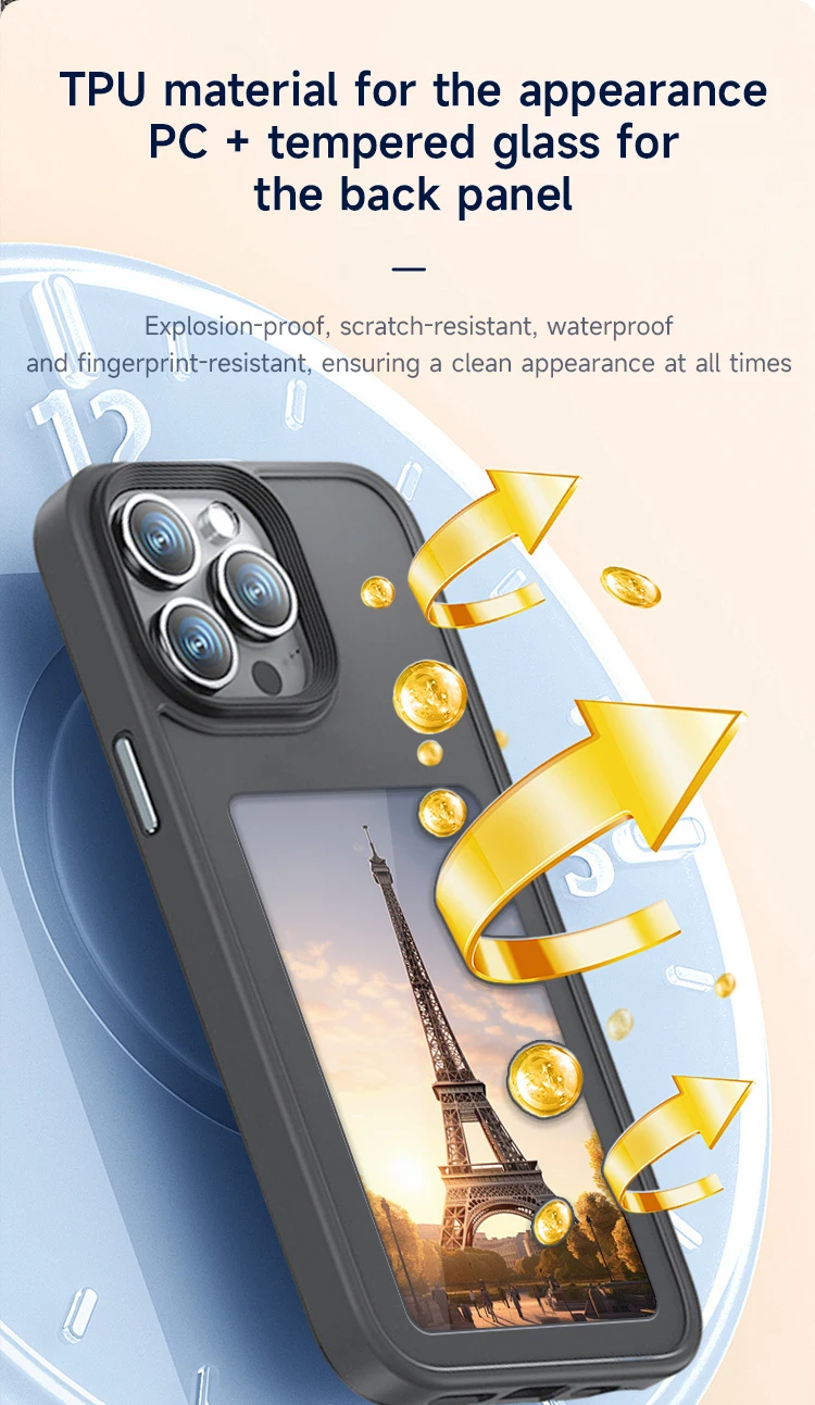 E Ink Screen NFC Phone Case - Premium DIY Style for Iphone