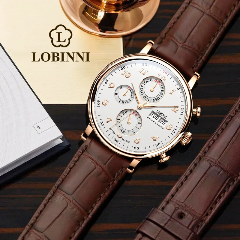 LOBINNI Ultra-Thin Stainless Steel Watch - Luxury & Style