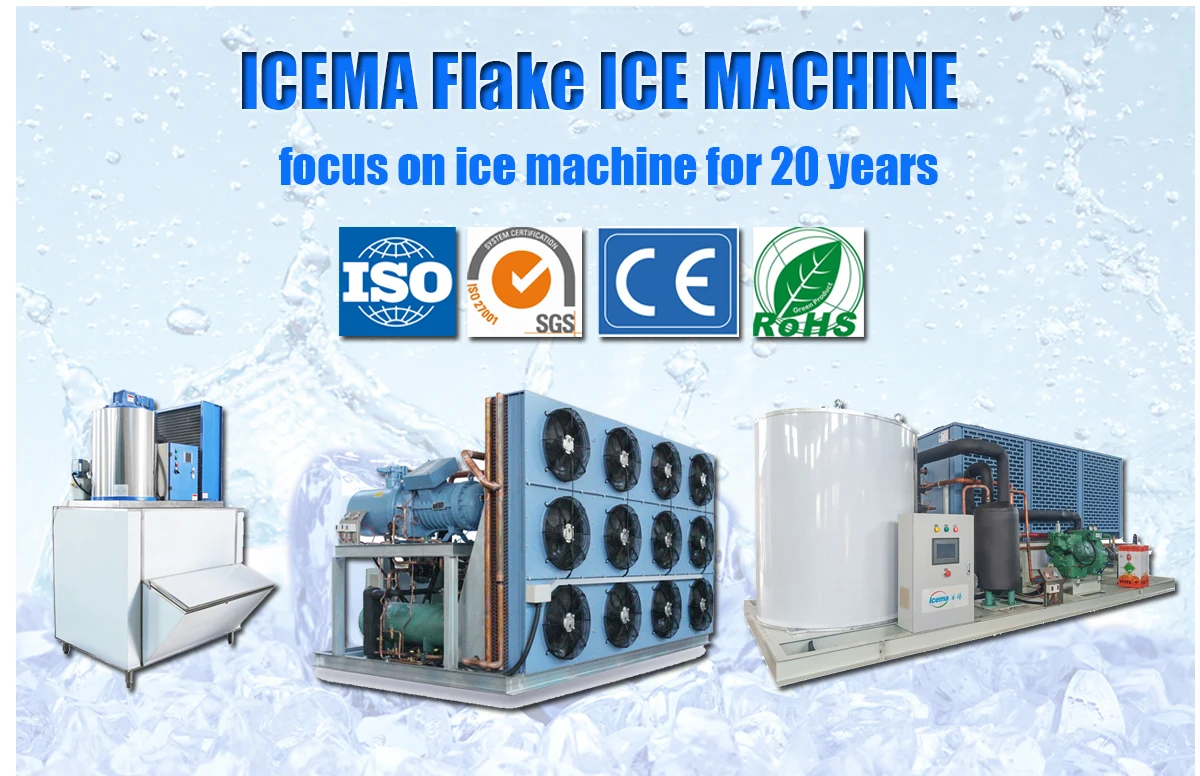ICEMA Full Automatic 20 Tons per Day Ice Flake Machine
