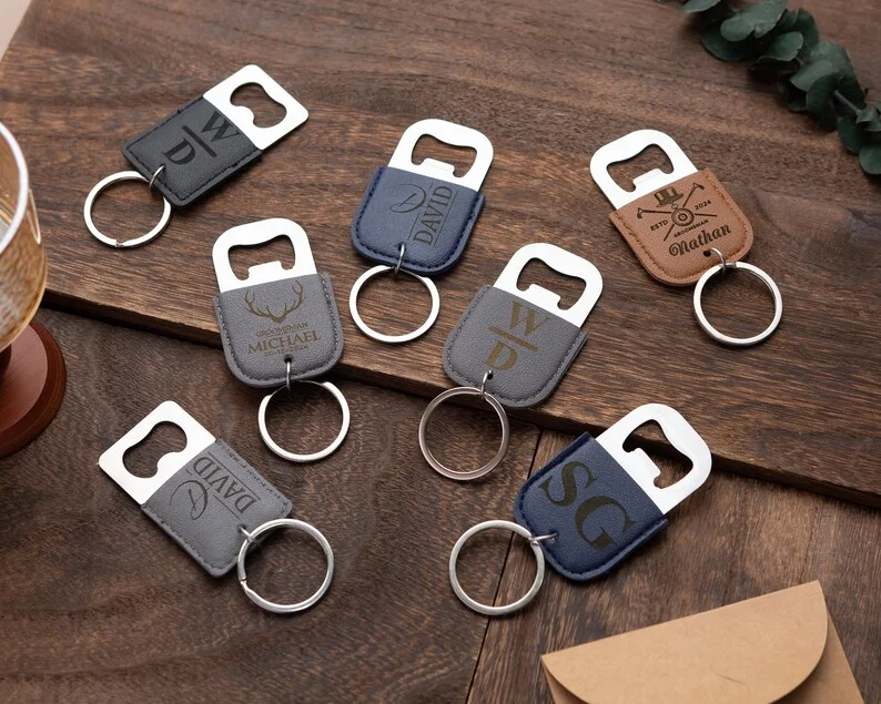 Personalized Party Favors Wedding Opener Custom Laserable Leatherette ...