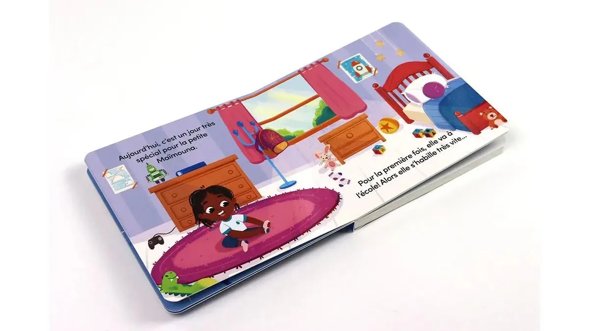 Custom Round Corner Matte Laminated Board Books For Children Education ...