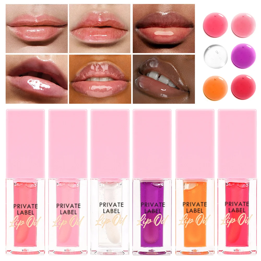 Color Changing Lip Gloss Plumper Tube Flavoring Oil Fruit Tint Glow ...