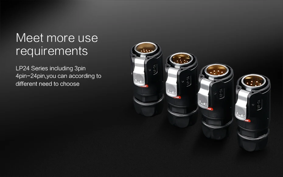 CNLINKO M24 IP68 Waterproof LP24 2 Pin 35A Connectors