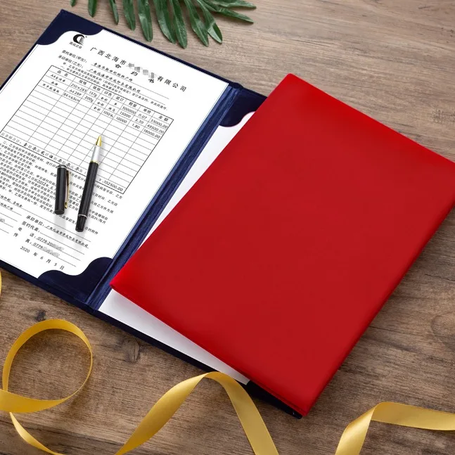 Navy Blue Velvet Certificate Folders A4,Diploma Protector Protection ...