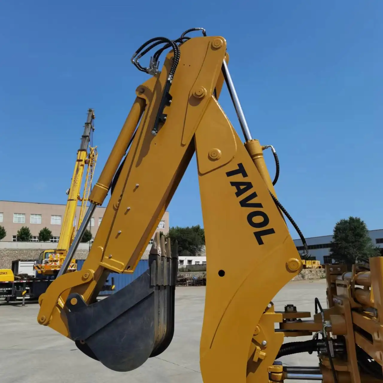 Backhoe Loader Hammer Auger 4-in-1 6 in 1 Bucket Forklift