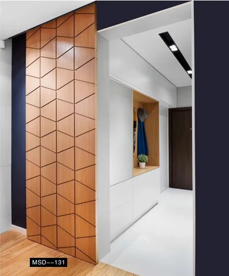 TOMA Modern Concealed Sliding Door - Customized Solid Wood MDF PVC ...