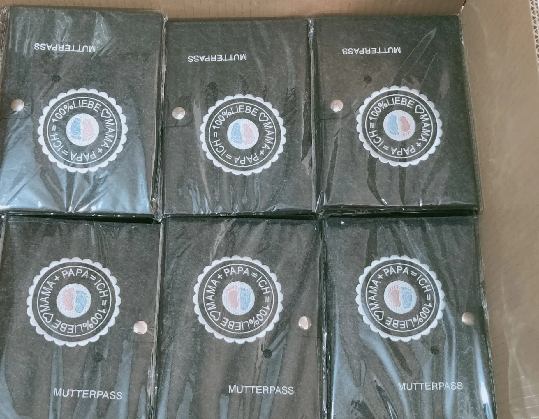 Maternity Boho Birth Baby Certificate Flowers Printing Mutterpass Felt ...