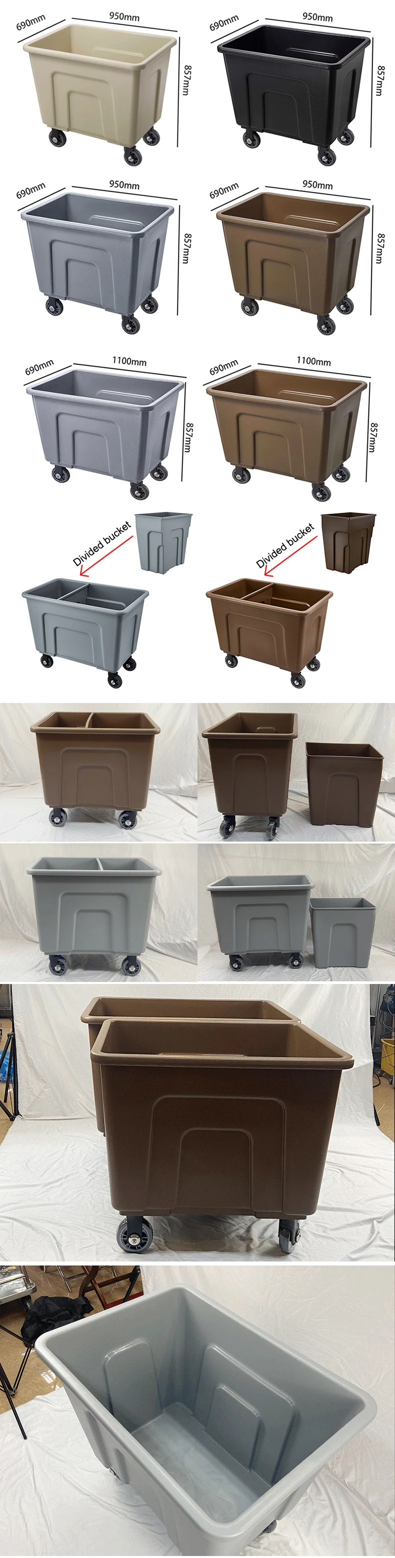GNF Linen Cart - Efficient Plastic Solution for Laundry
