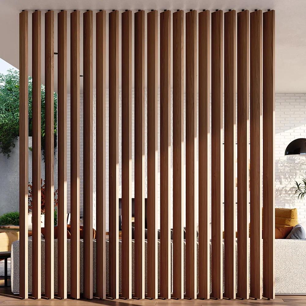 Modern Wooden Slat Room Divider for Home Decor | Multi-Functional ...