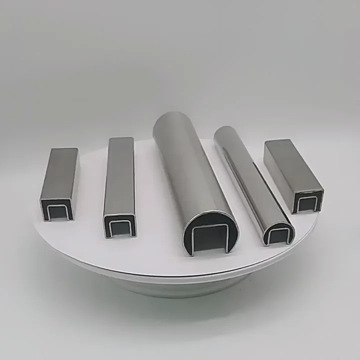 Balustrade And Glass Railing Top Rail Slot Tube U-channel Pipes - Buy ...