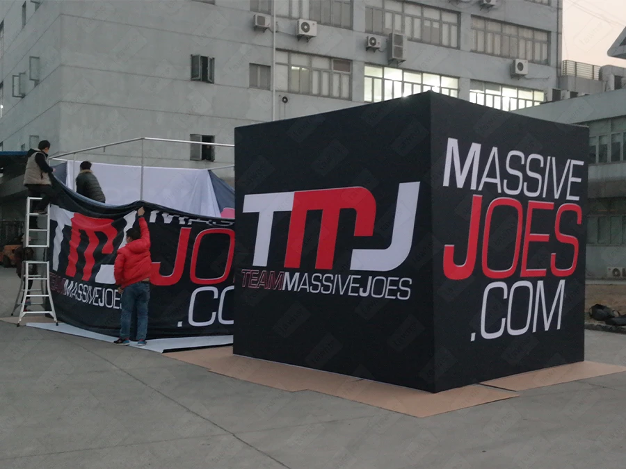 Tawns Square Curved Printed Aluminium Event Trade Show Ceiling Banner ...