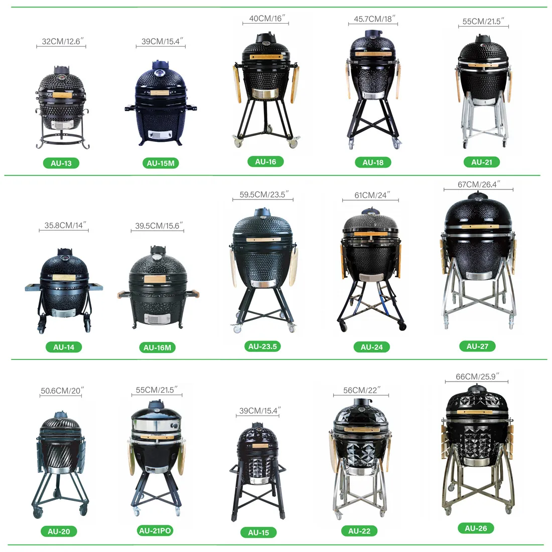 Auplex Tabletop 13-inch Outdoor Garden Ceramic Barbecue Charcoal Mini ...