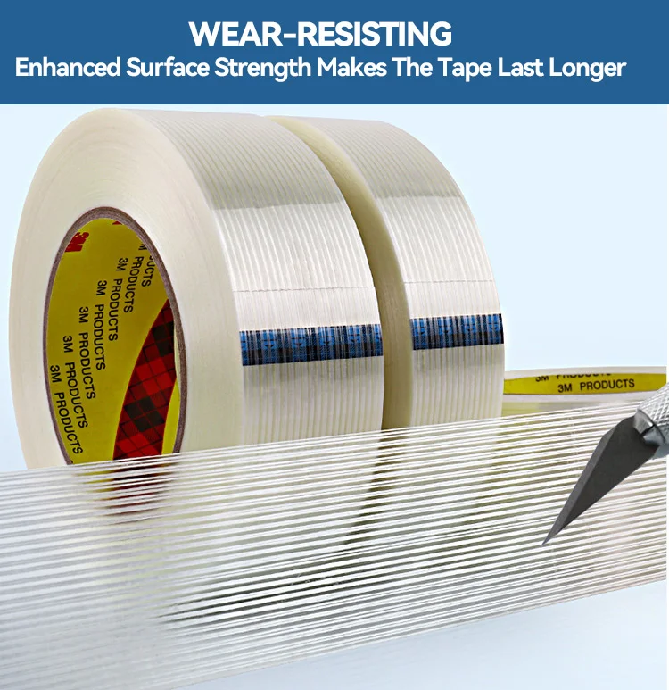 3M 8959 Filament Strapping Tape - Heavy Duty & Waterproof
