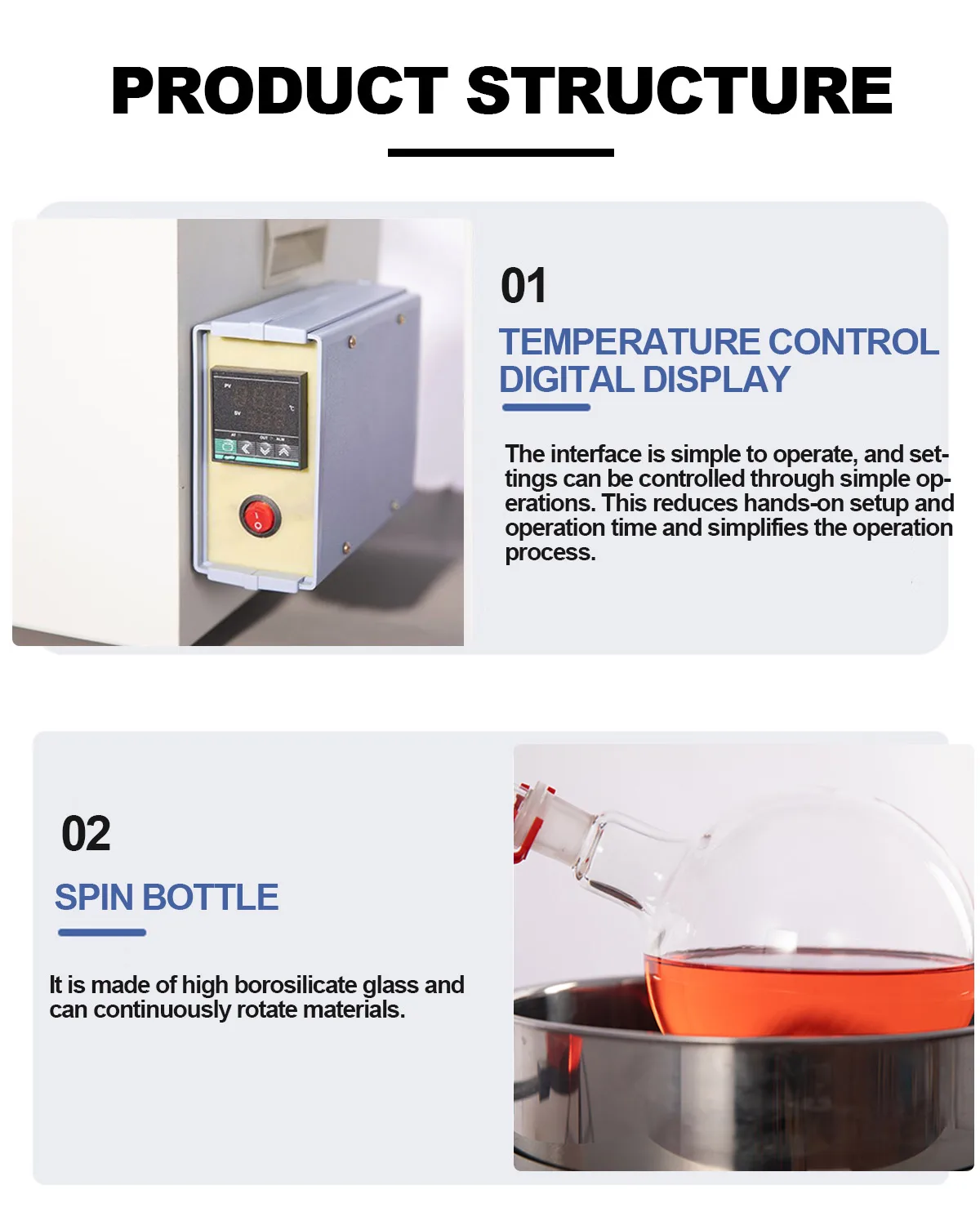 Xianglu Evaporator Chiller Components Rotary Mini Rotary Evaporator ...