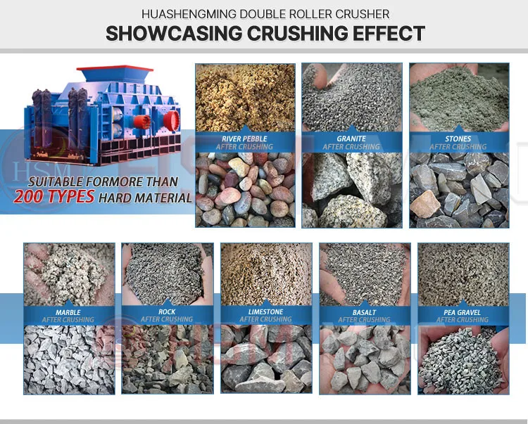 Top Quality Automatic Granite Pea Gravel Spring Double Roller Fine ...