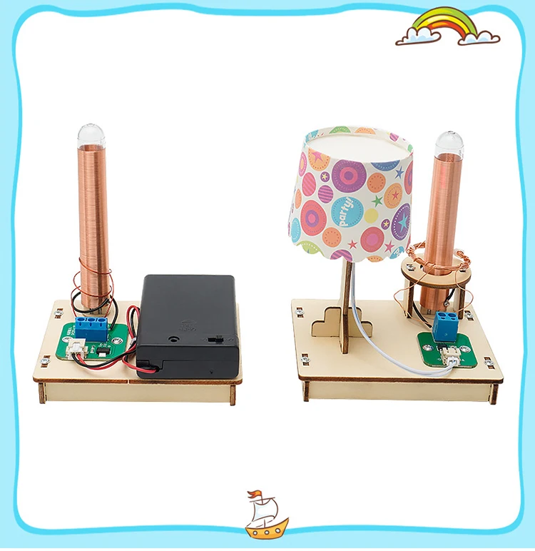 Magic Physics Experiment Wireless Power Transmission Mini Tesla Coil ...