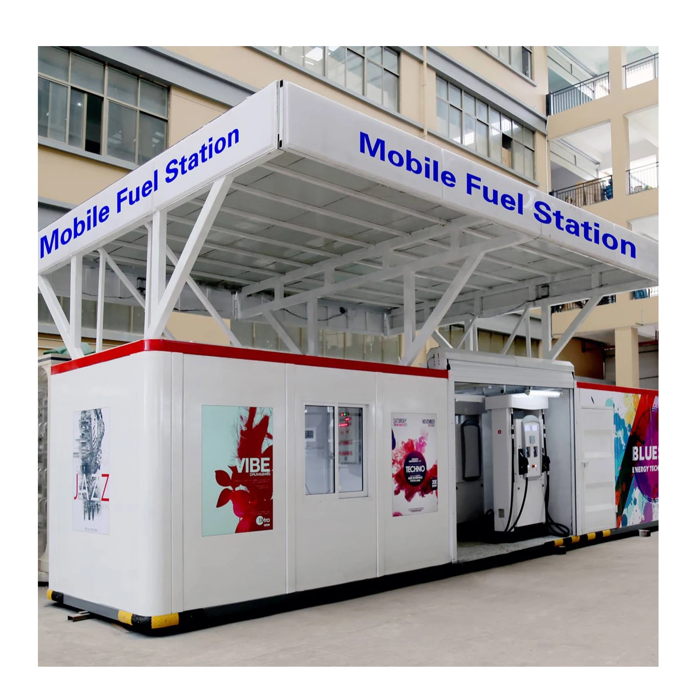 China Bluesky Container Filling Station Portable Fuel Station With 30m3 ...