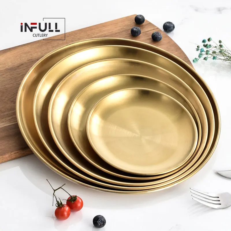 2024 Kitchen Utensils Plate Dining Stainless Steel Storage Tray ...