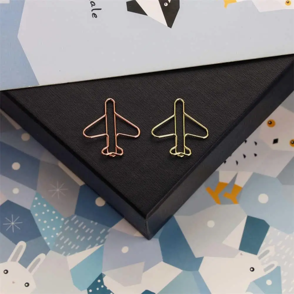 50 Piece Airplane Shape Paper Clips - Fun Office Supplies