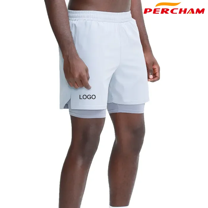Men's Custom Designed 2-in-1 Gym Shorts - Quick Dry
