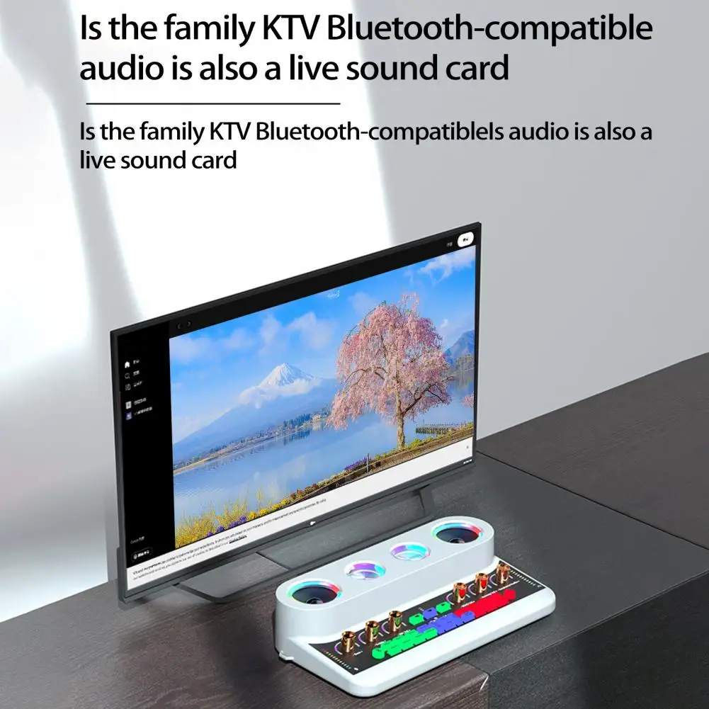 S20 Audio Sound Board Power Display Full-range Dual Speakers Bt ...