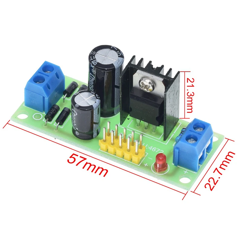 L7805 Lm7805 Step Down Converter Board 7.5v-20v To 5v Regulator Buck ...