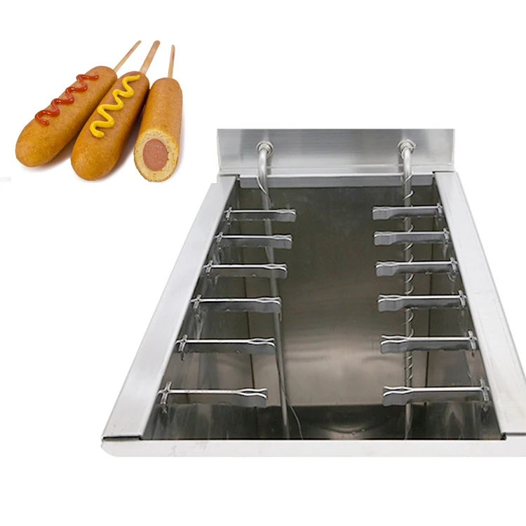 Korean Corn Dog Fryer - Stainless Steel Cheese Hot Dog Machine