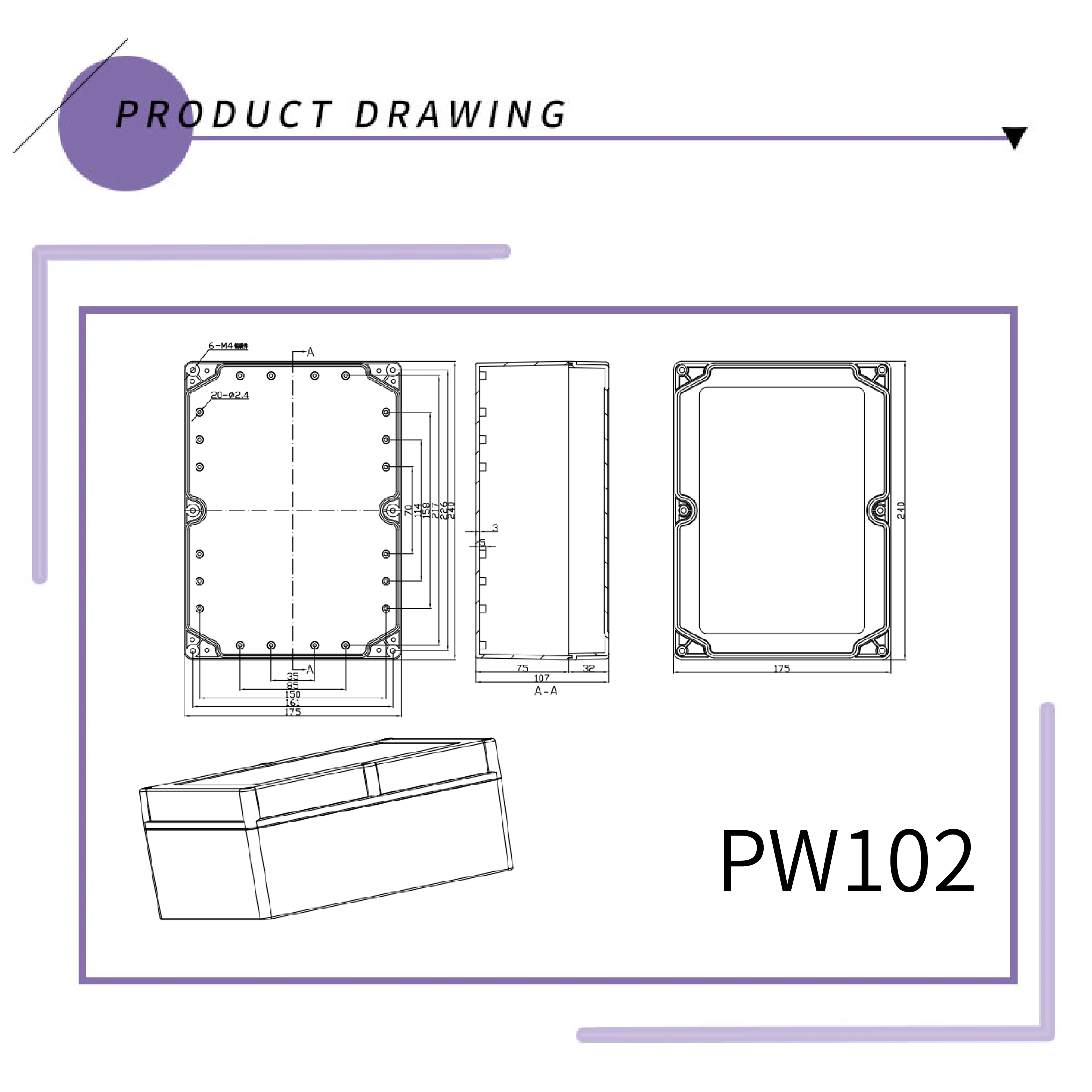 Everest Professional Electronic Enclosure Pw102 Is The Box Abs Junction Of The Power Junction ...