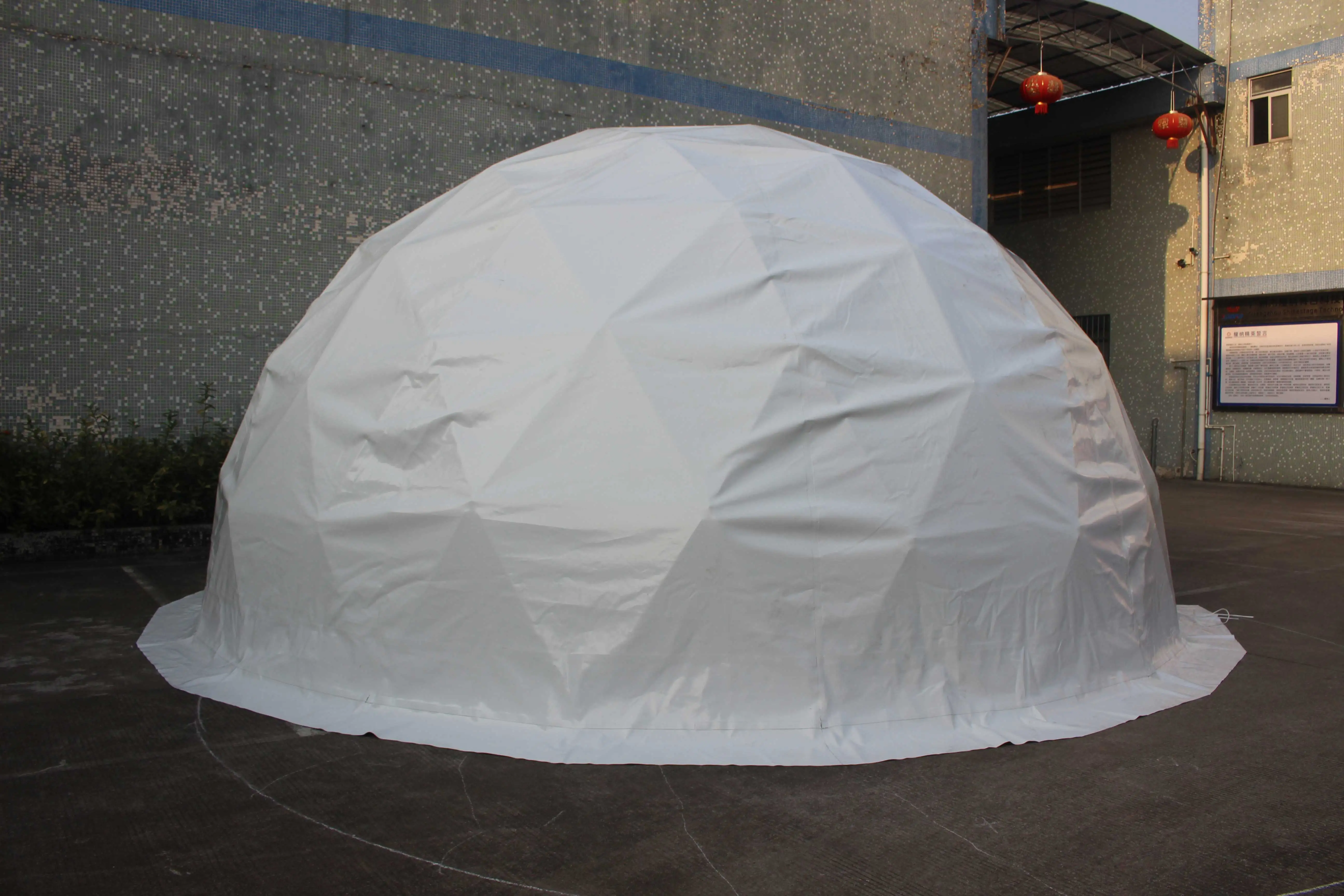 Luxury Hotel Waterproof Geodesic Dome Kit Glamping 6m Tents