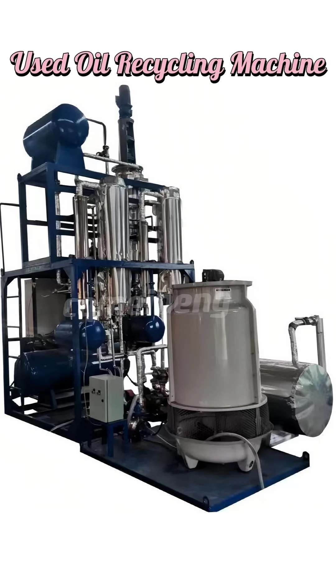 Purification Distillation Plant Used Oil Refining To Diesel Oil Machine ...