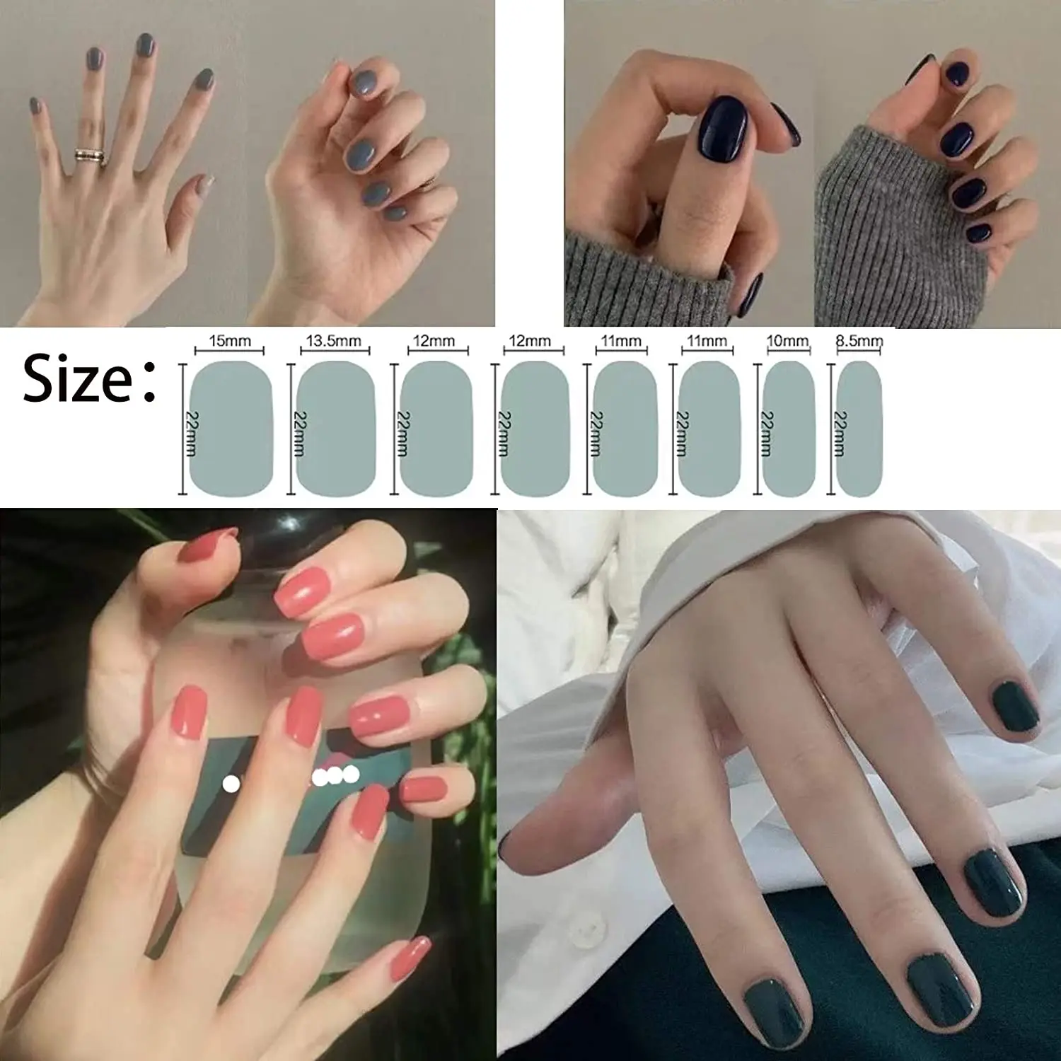 Simple And Luxurious High Gloss Scallion Powder Glitter Line Nail Art ...