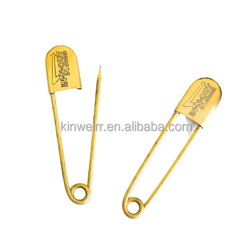 Custom Large Brass Laundry Safety Pin In Brass Color With Custom ...