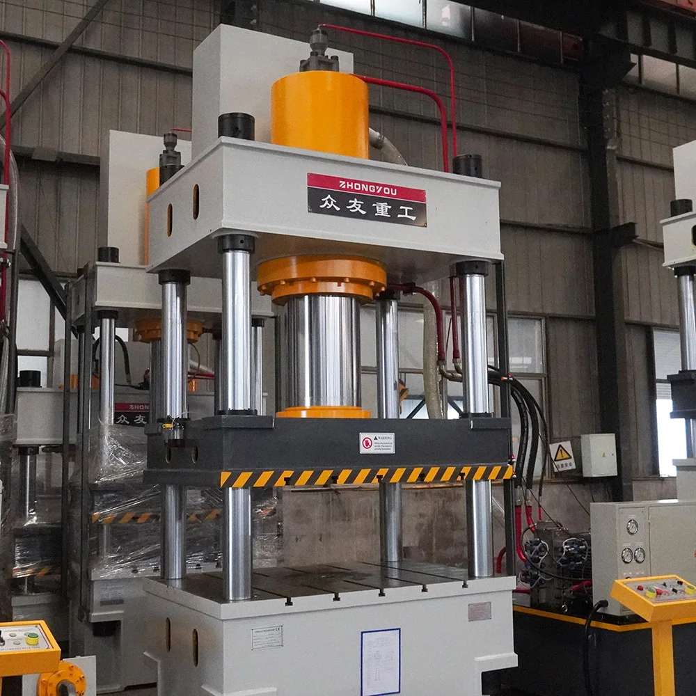 Four Columns 400 Tons Trolley Wheelbarrow Making Deep Drawing Press ...