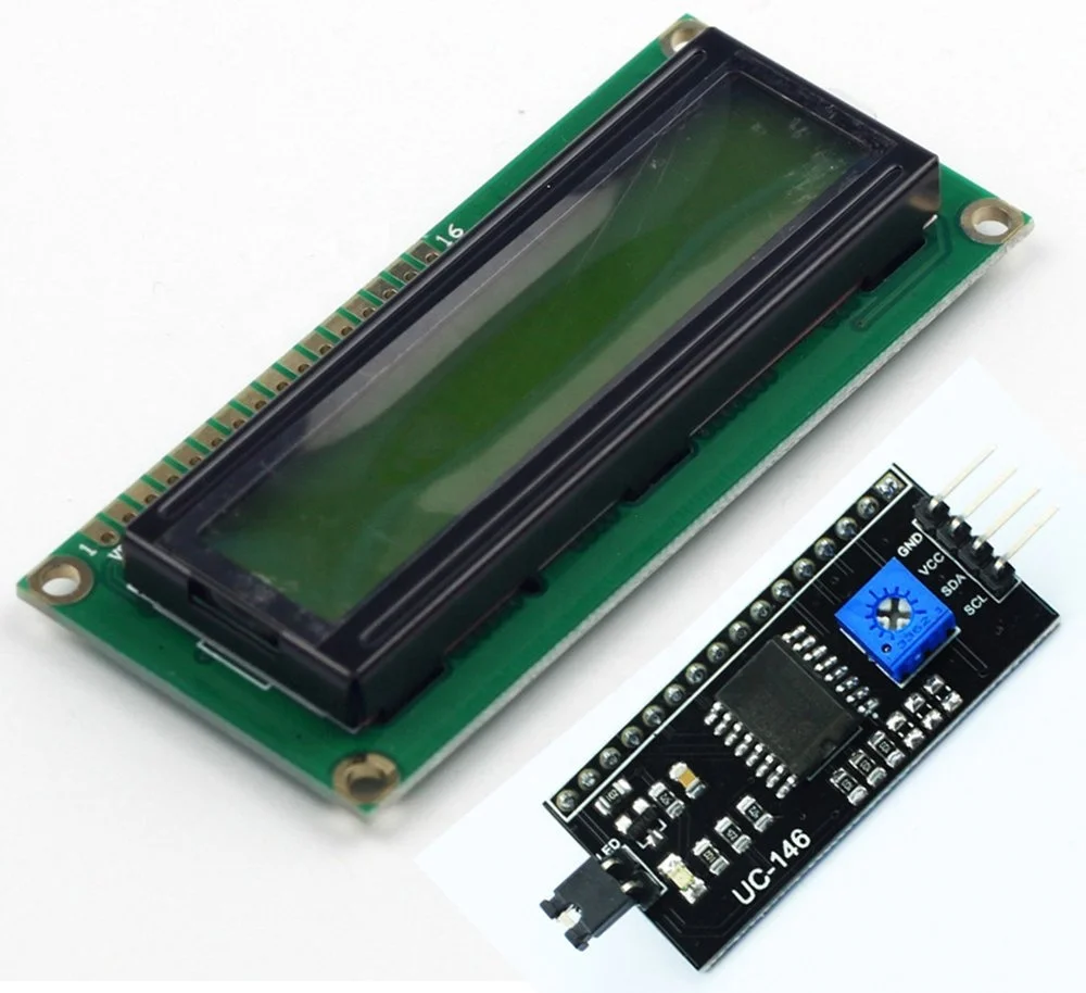 Lcd1602 Iic/i2c Blue Screen With Backlight Lcd Display Screen 16*2 Iic ...