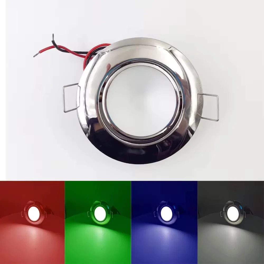 Flush Mount Stainless Steel 3W RGBW Led Ceiling Down Light 24V 12V ...
