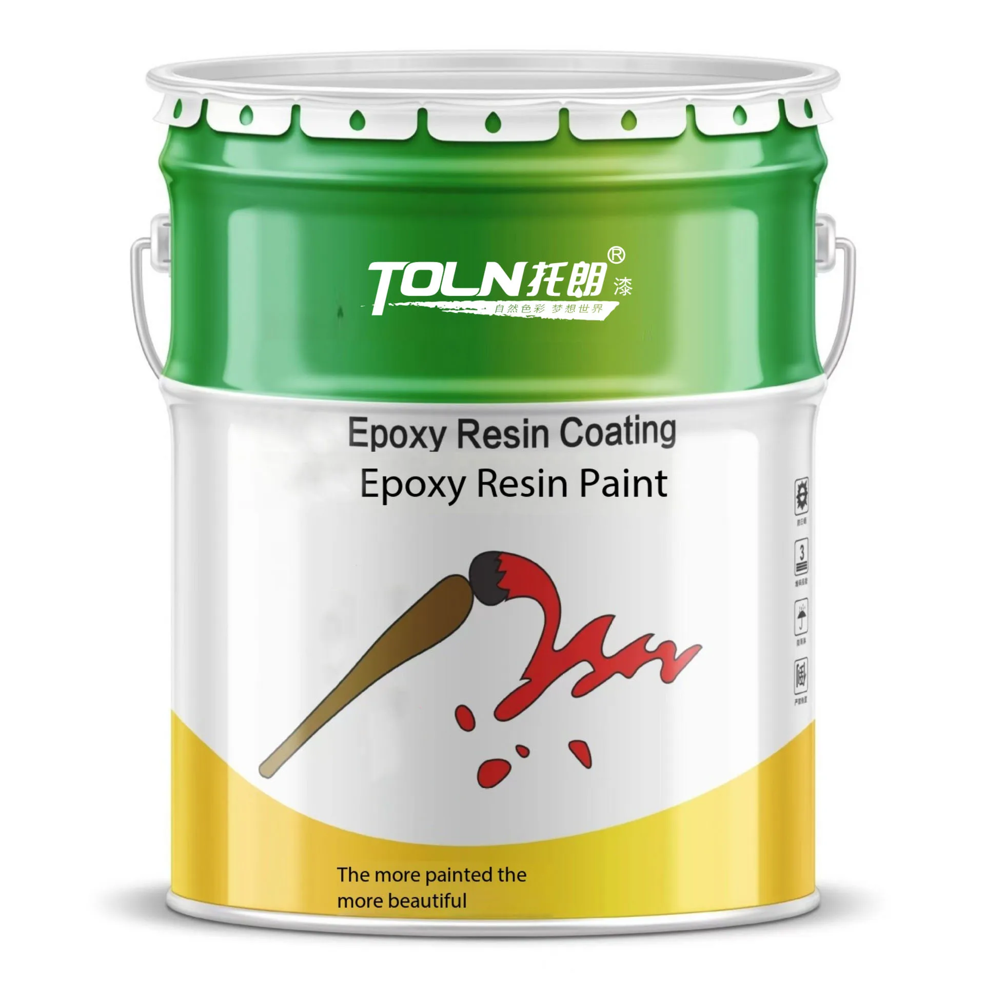 Epoxy Floor Coating Self-leveling Solvent-free Environmental protection ...