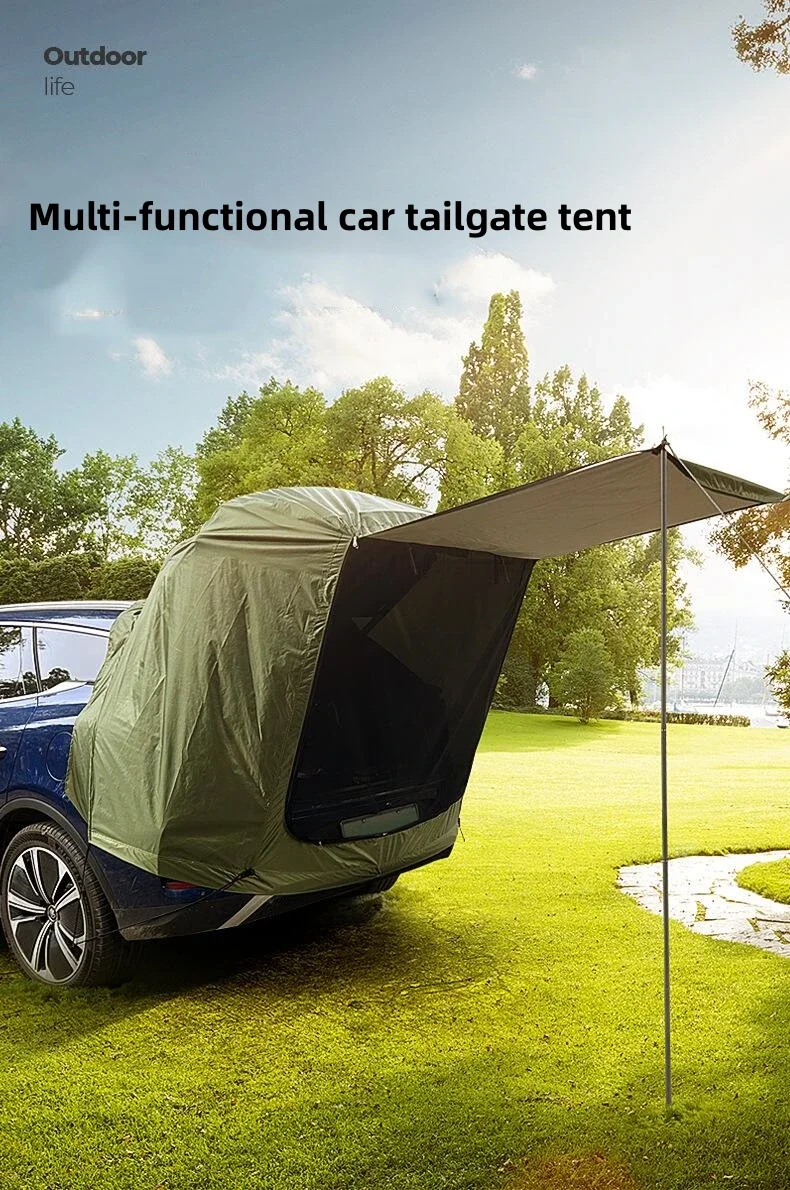 Outdoor Rainproof Canopy Roof Top Car Rear Camping Tent Glamping SUV ...