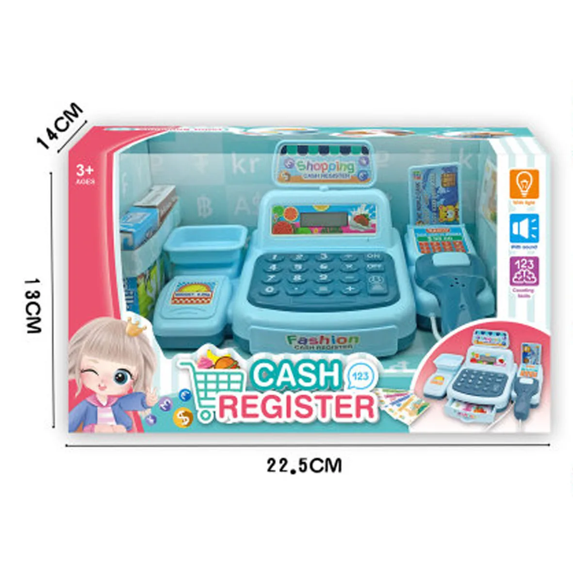 High Quality Plastic Simulation Supermarket Play Machine Toy With Music ...