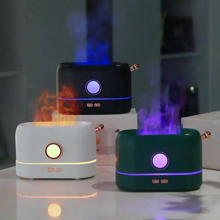 Best Gift Flame Humidifier Diffusers Portable Ultrasonic Flame Diffusor ...