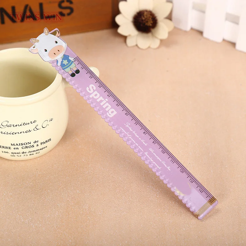 Kids Cartoon Rabbit Drawing Straight Ruler Student Stationery Plastic ...