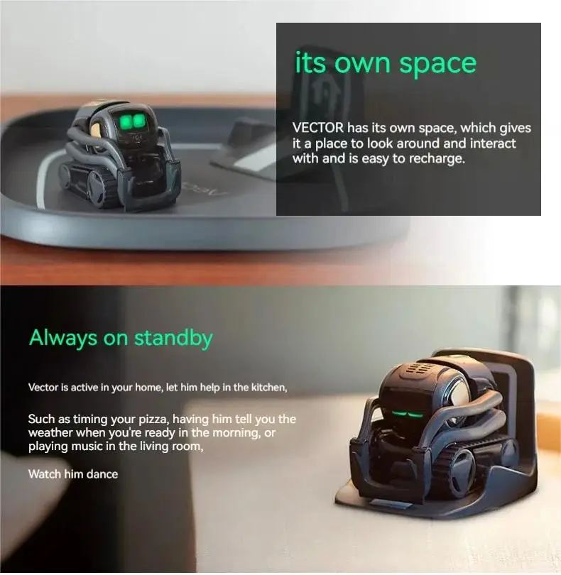 Vector Robot 2.0 - Smart Virtual Pet for Adults & Kids