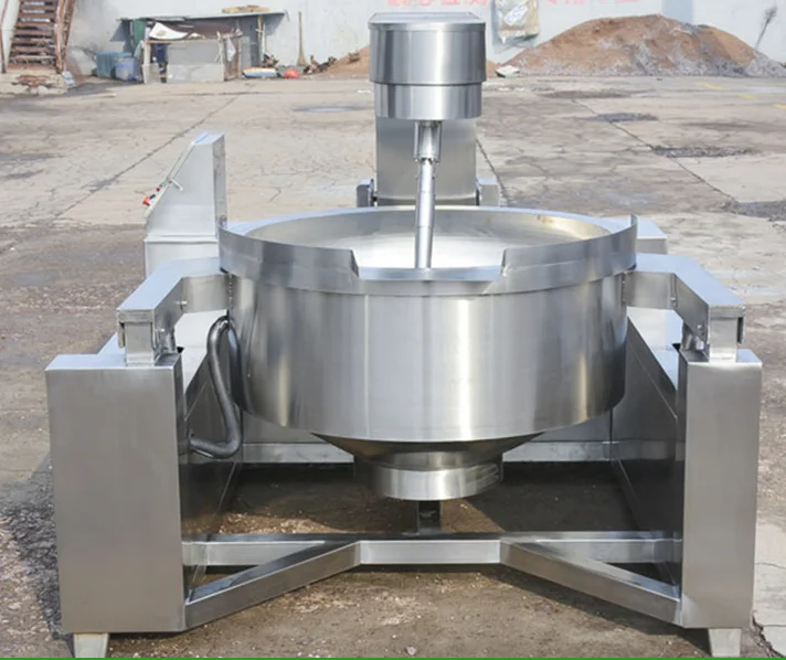 500L Automatic Planetary Stirring Wok for Stir-frying Beef Sauce and ...