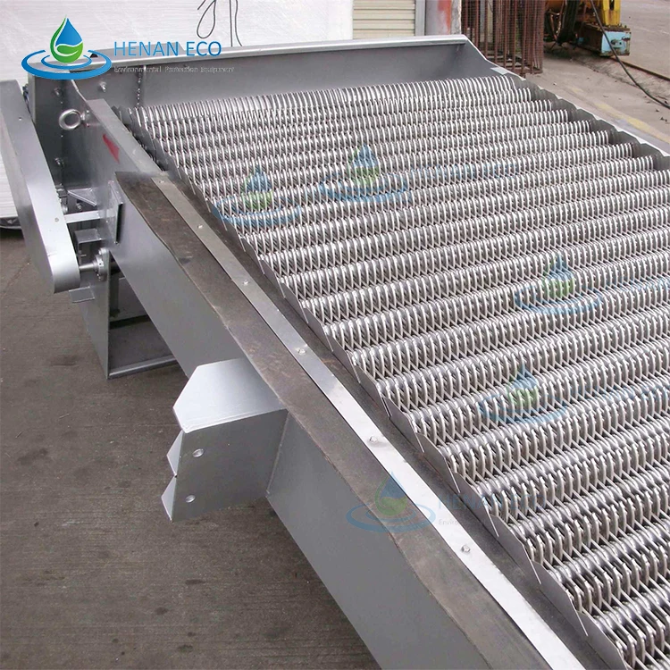 Wastewater Treatment Mechanical Bar Screen Sewage Treatment Plant ...